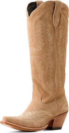 Ariat Womens Casanova X Toe Western Boots in Truly Taupe Leather, B Medium Width, Size 42.5, by Ariat