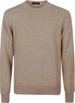 Zanone Pull Col Rond - Beige