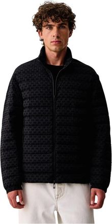 A|X Armani Exchange Homme, Vestes, Noir, Taille: XL Doudoune en nylon floqu&eacute; int&eacute;gral