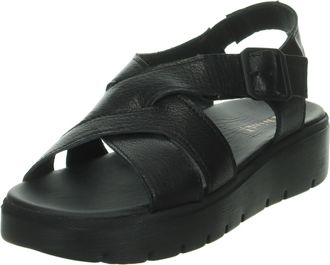 Think Damen Sing Light Lederfutter Sandale, Schwarz 0000, 42 EU