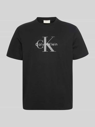 Calvin Klein Jeans Relaxed Fit T-Shirt aus reiner Baumwolle mit Logo-Print
