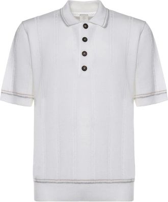 Eleventy Homme, Tops, Blanc, Taille: 4XL Polo