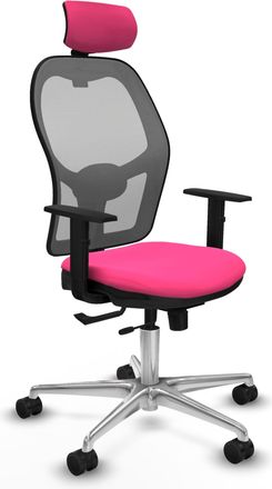 Piqueras y Crespo Schreibtischstuhl Rosa Jorquera mit 1D-Armen, h&ouml;henverstellbare Lendenwirbelst&uuml;tze und h&ouml;henverstellbares Kopfteil und Neigungsverstellung. Ausgestatt