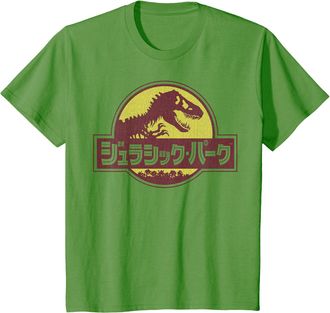 Jurassic Park Two Color Kanji Logo T-Shirt