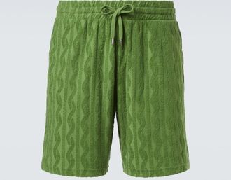 Frescobol Carioca Short Augusto en coton et lin mélangé