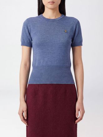 Vivienne Westwood Kurz&auml;rmeliger Slim-Fit Wollpullover mit Orb-Logo