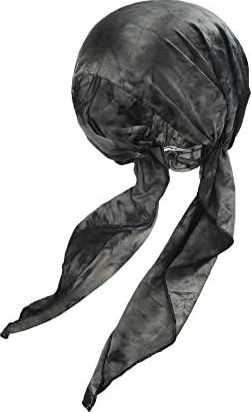 ZLYC Chemo Coiffure Pré Attaché Tête Écharpe Coiffure Léger Turban Bonnet pour Femmes, Tie Dye Gris, Taille unique