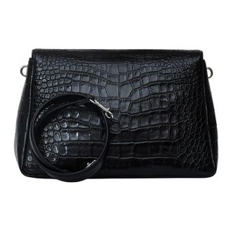 Tory Burch Eleanor Krokodil-Pr&auml;gung Schultertasche - - Bags - Damen - Schwarzk - ONE SIZE