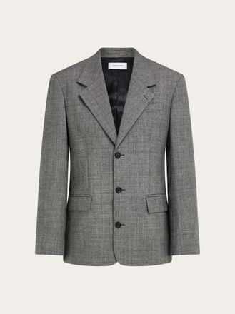Ferragamo Herren Einreihiges Sakko Grau