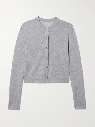 Khaite Brieta Cardigan Aus Merinowolle - Grau