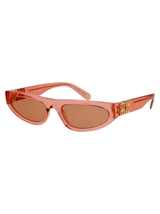 Miu Miu Womens Sunglasses Transparent Tulip Acetate