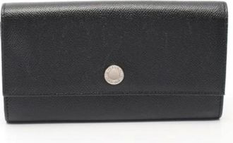 Bulgari unisex, Pre-owned, Noir, Taille: ONE Size Portefeuille Vintage en Cuir Pre-owned