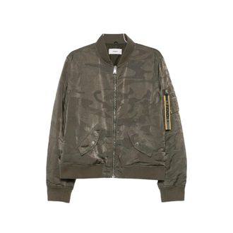 Fendi Camouflage-pattern Bomber Jacket