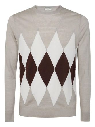 Ballantyne Pullover mit Argyle-Muster - Grau