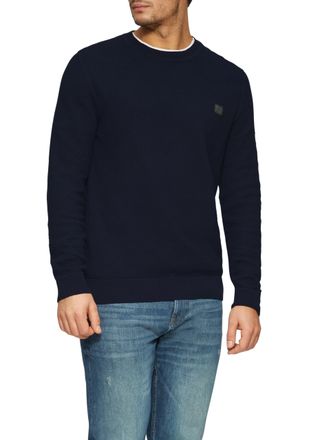 s.Oliver Pullover mit Logo-Patch