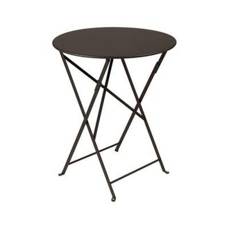 Fermob Table ronde Bistro - Marron - Acier laqué - Designer Studio Fermob