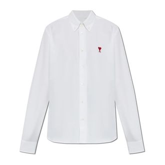 Ami Hemd mit Logo - - Blouses & Shirts - Damen - Wei&szlig; - S