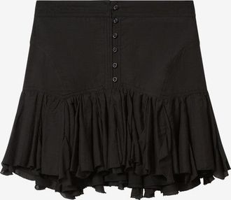 Isabel Marant Jupe Daneen - Femme - Noir - Taille34 - Marant &Eacute;toile