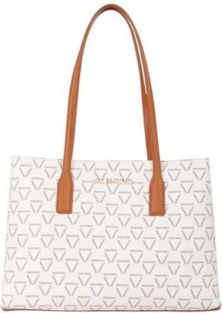 Valentino Lady Re Shopping Bag Bianco/Cuoio