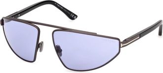 Tom Ford unisex, Accessoires, Gris, Taille: 64 MM Parker-02 Lunettes de soleil