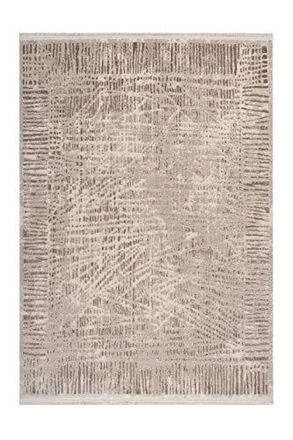 LALEE Edelteppich mit 3D Struktur, Beige, 80 x 150 cm
