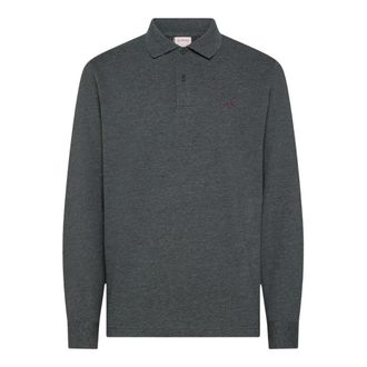 Sun 68 Polohemd aus Baumwoll-Piqu&eacute; mit Ellbogenflicken - - Tops - Herren - Grau - L
