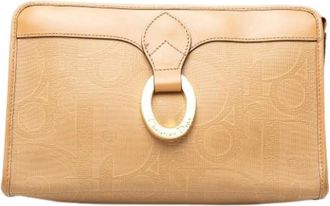 Dior Pre-owned Vintage Canvas Clutch - Femme - Pre-owned - Brun - Taille: ONE Size