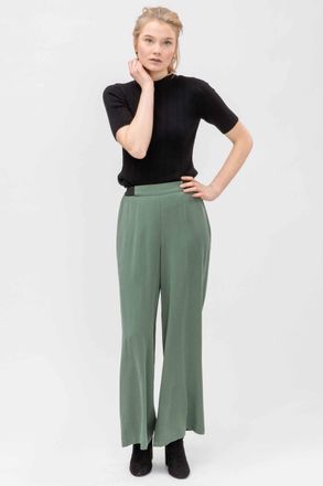 Lovjoi Damen vegan Hose Sandrose Antique Green