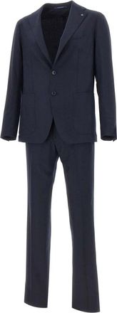 Tagliatore Homme, Costumes, Bleu, Taille: XL Costume crois&eacute; en laine et cachemire