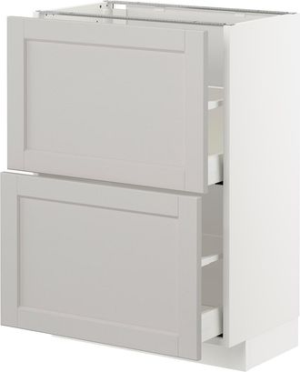 IKEA METOD Unterschrank mit 2 Schubladen