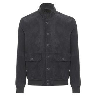 The Jack Leathers Homme, Vestes, Bleu, Taille: M Bomber Vestes