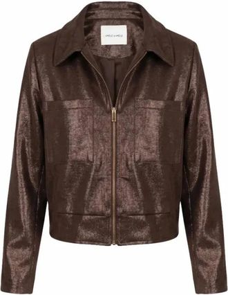 Am&eacute;lie & Am&eacute;lie Femme, Vestes, Brun, Taille: 44 FR Veste Fano