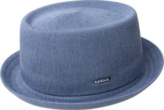 Kangol Mowbray Pork Pie Stoffhut Sommerhut Musikerhut Trendhut Bambushut Herren - Sommer Fr&uuml;hling-Sommer - XL (60-61 cm) blau