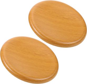 Valiclud 2 St&uuml;ck Runde Barhocker Sitzfl&auml;che aus Massivem Holz Robustes Ersatz-sitzbrett f&uuml;r K&uuml;chen- Esszimmer Barhocker Einfach zu Reinigen Stilvolles Sitzpols