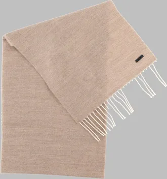 HUGO BOSS Wool Scarf - Brown