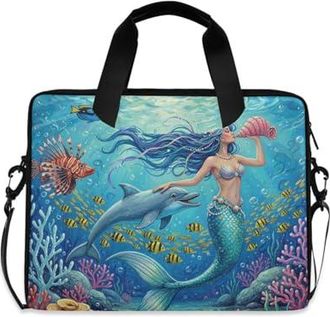 Alaza Sac pour ordinateur portable de 40,6 &agrave; 39,6 cm, motif croissant de lune, &eacute;toiles, soleil, sac pour ordinateur portable, sac &agrave; bandouli&egrave;re pour femme, 