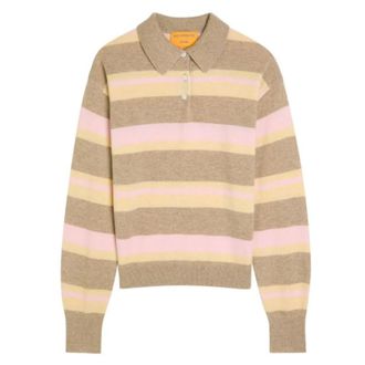 Guest In Residence Femme, Pulls, Beige, Taille: 40 FR Collegiate Stripe Polo