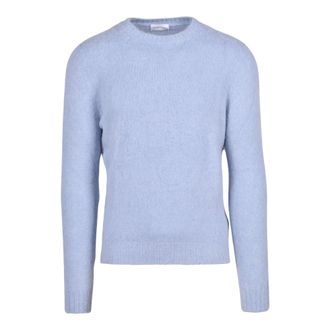 Scaglione Rundhals-Pullover - - Knitwear - Herren - Blau - L