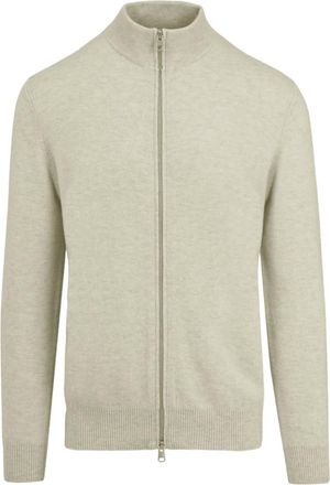 Bomboogie Homme, Pulls, Gris, Taille: M Pull en Laine M&eacute;rinos avec Col Montant et Fermeture &Eacute;clair