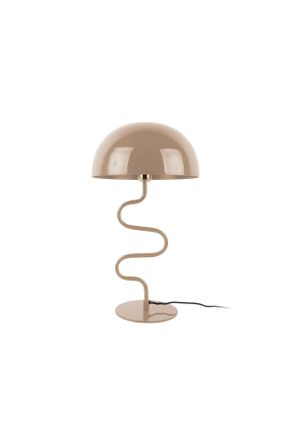 Leitmotiv Tischleuchte Twist, Beige, Metall, Pilz,Pilz, 31x54x31 cm, Lampen & Leuchten, Innenbeleuchtung, Tischlampen, Tischlampen