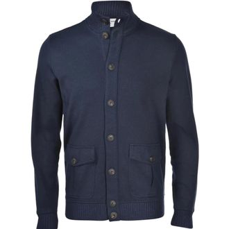 Gran Sasso Blaue Jacke Hemd Baumwolle Polyester - - Knitwear - Herren - Blau - 3XL