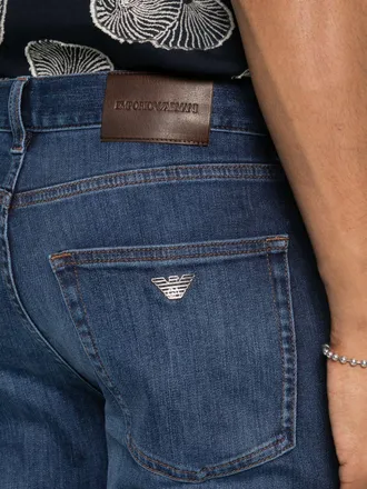 Emporio Armani Cotton Denim Jeans - blue