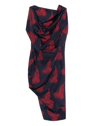 Vivienne Westwood robe à imprimé graphique (années 2010) - Bleu