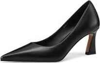 Queen Helena Chaussures &eacute;l&eacute;gantes &agrave; talons hauts &agrave; bout ferm&eacute; pour femme K3462, Noir en polyur&eacute;thane., 37 EU