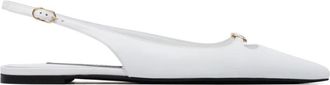 Dolce & Gabbana Femme, Chaussures, Blanc, Taille: 38 EU Chaussures slingback blanches &agrave; talon