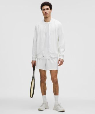 lululemon Tennisshorts mit Mesheins&auml;tzen f&uuml;r M&auml;nner - 13 cm - Gr&ouml;&szlig;e XL in White