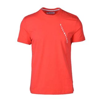 Dirk Bikkembergs Homme, Tops, Rouge, Taille: XL Collection de T-shirts en Coton &Eacute;l&eacute;gants