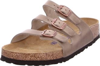 Birkenstock Damen Sandale Florida SFB geöltes Nubukleder Weichbettung normal