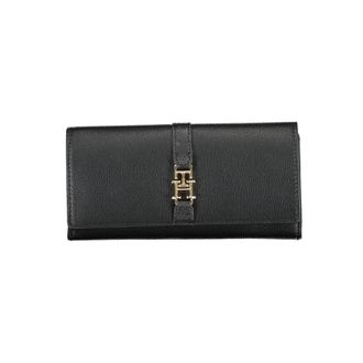 Tommy Hilfiger Schwarzes Portemonnaie mit mehreren F&auml;chern - - Accessories - Damen - Schwarzk - ONE SIZE