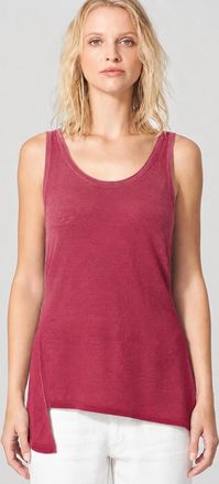 Hempage Hempage Damen vegan Top Asymmetrisch Sangria Rot